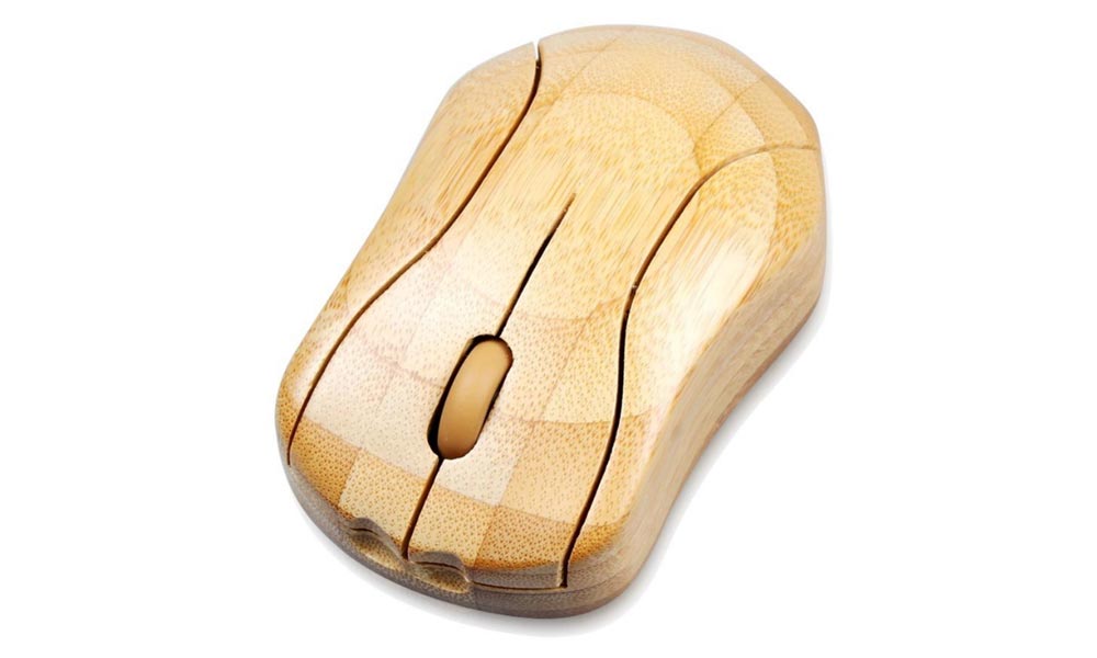 Bamboo Wireless Mouse | KimJim Gift Ideas