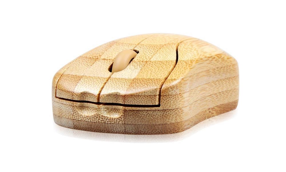 Bamboo Wireless Mouse | KimJim Gift Ideas