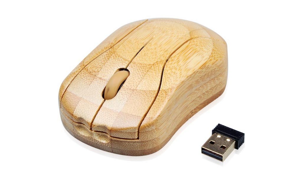 Bamboo Wireless Mouse | KimJim Gift Ideas